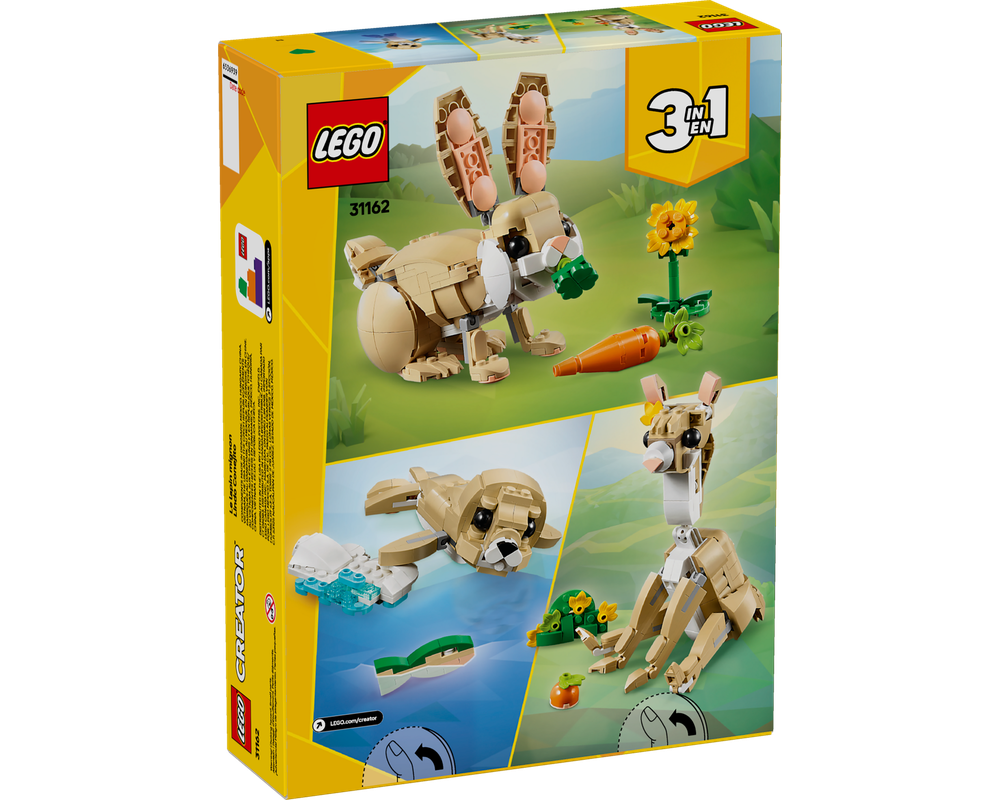 LEGO Set 31162-1 Cute Bunny (2025 Creator > Creator 3-in-1 ...