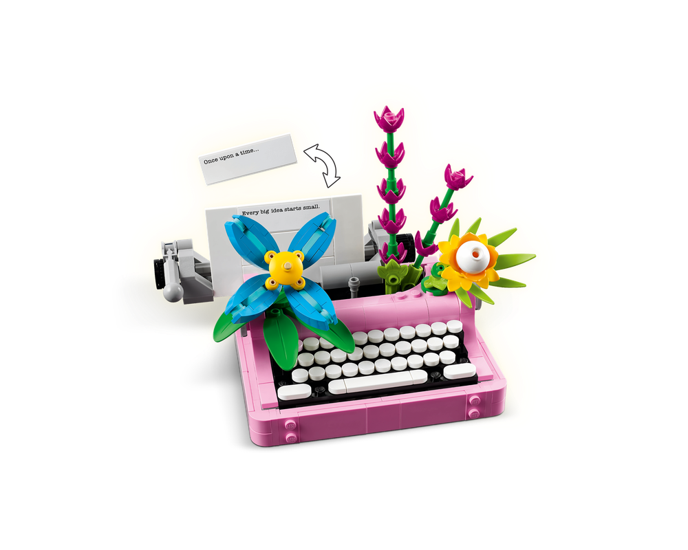 LEGO Set 31169-1 Typewriter with Flowers (2025 Creator > Creator 3-in-1 ...