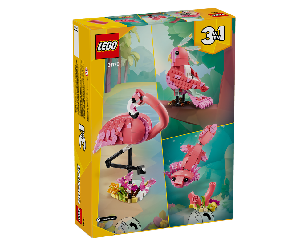 LEGO Set 31170-1 Wild Animals: Pink Flamingo (2025 Creator > Creator 3 ...