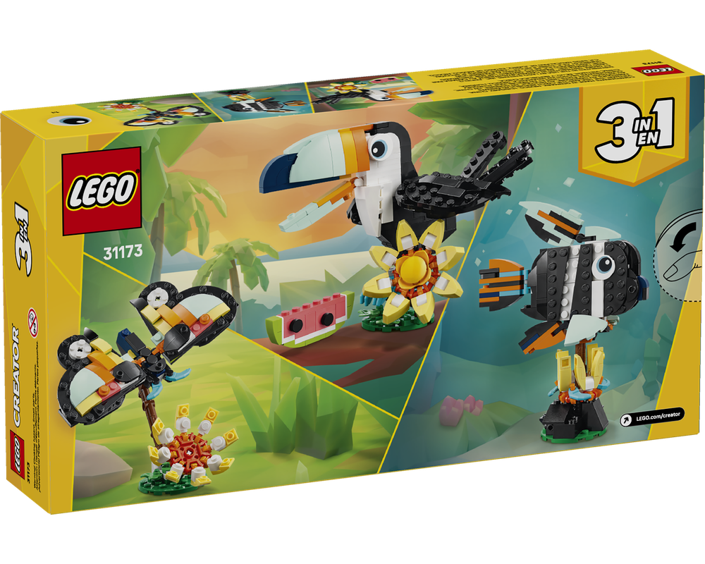 LEGO Set 31173-1 Wild Animals: Tropical Toucan (2025 Creator > Creator ...