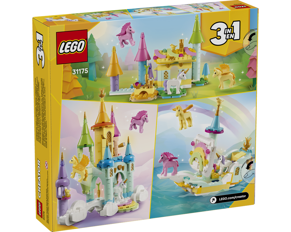 LEGO Set 31175-1 Unicorn Castle (2025 Creator > Creator 3-in-1 ...