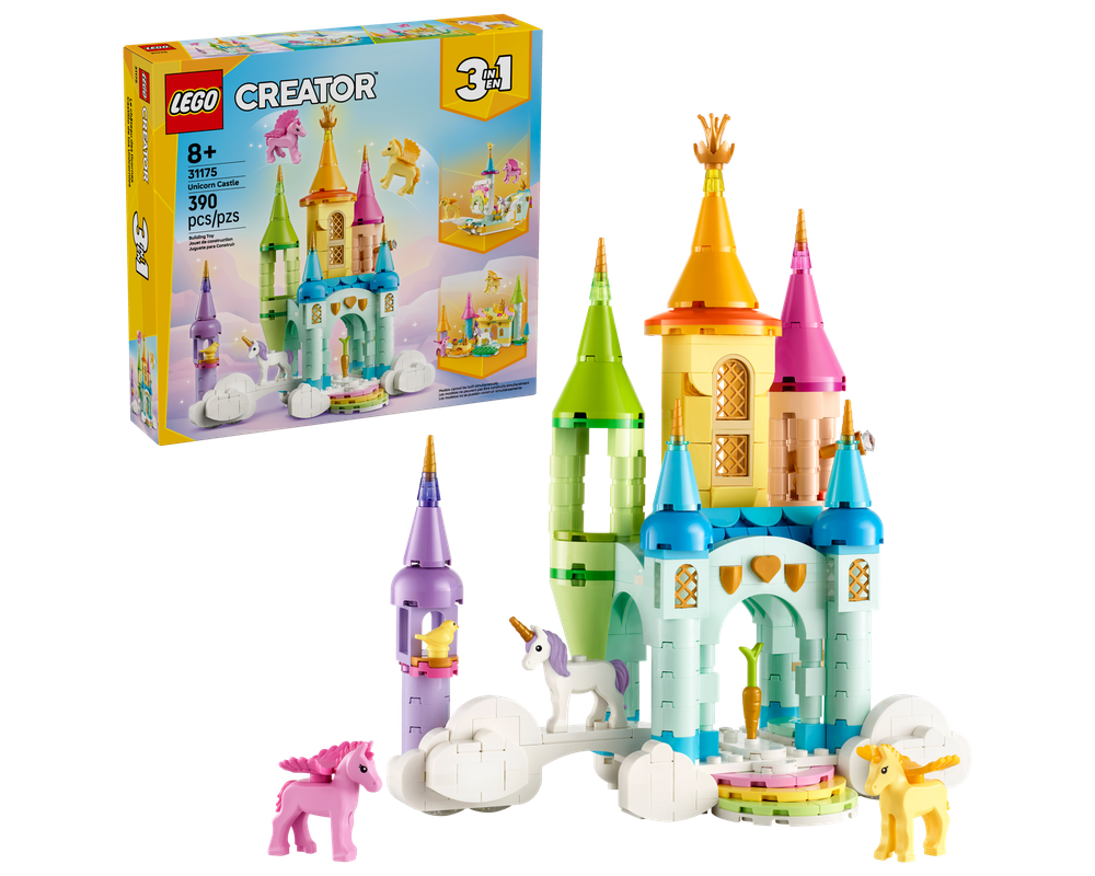 LEGO Set 31175-1 Unicorn Castle (2025 Creator > Creator 3-in-1 ...