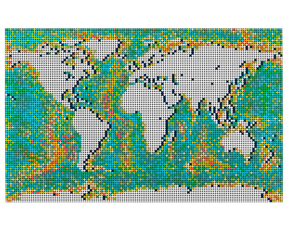 LEGO Set 31203-1-b1 World Map - Needed Parts Only (2021 LEGO Art ...