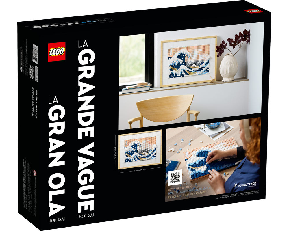 LEGO Set 31208-1 Hokusai - The Great Wave (2023 LEGO Art) | Rebrickable - Build with LEGO