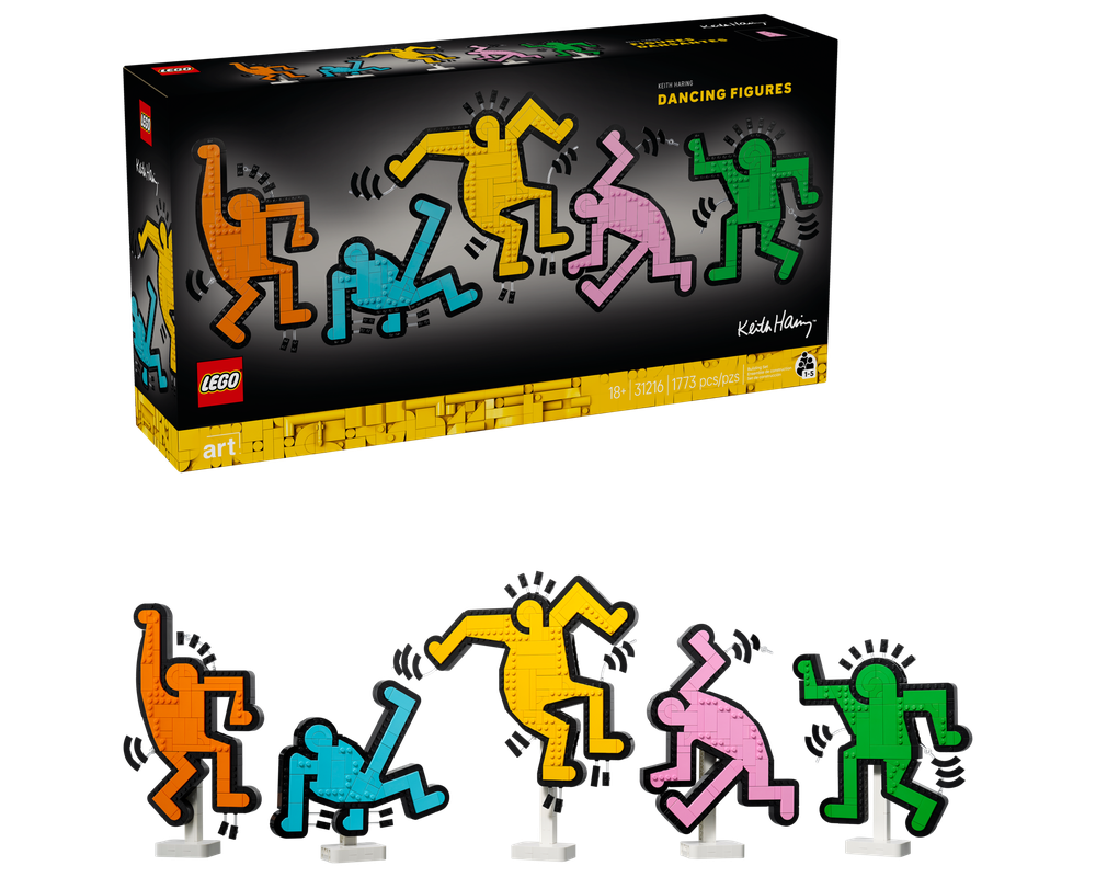 LEGO Set 31216-1 Keith Haring - Dancing Figures (2025 LEGO Art ...