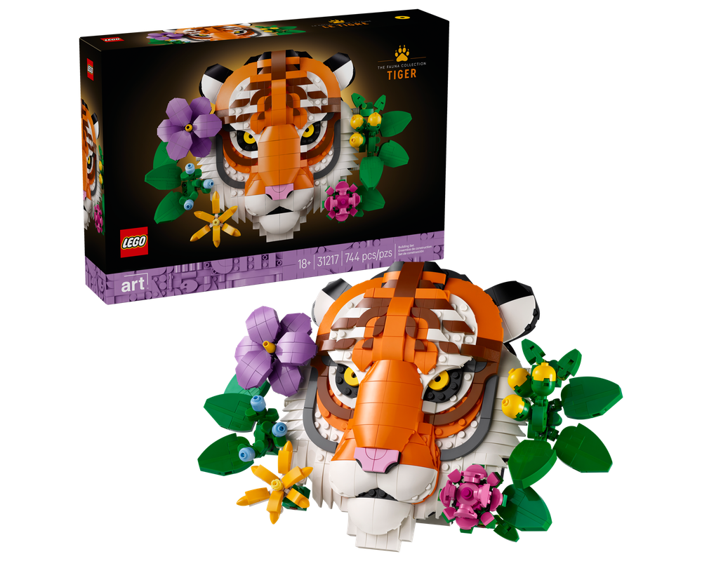 LEGO Set 31217-1 Tiger (2025 LEGO Art) | Rebrickable - Build with LEGO