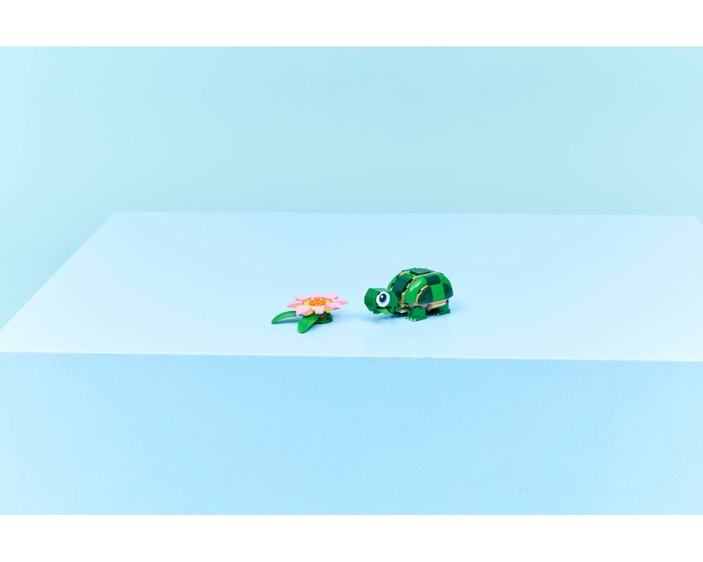 LEGO Set 31377-1 Turtle with a Water Lily Flower (2026 Creator > Creator 3-in-1) | Rebrickable ...