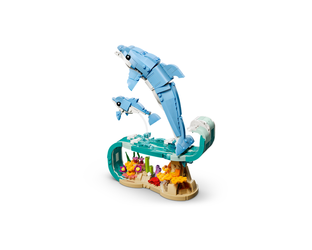 LEGO Set 31385-1 Sea Animals: Beautiful Dolphins (2026 Creator > Creator 3-in-1) | Rebrickable ...
