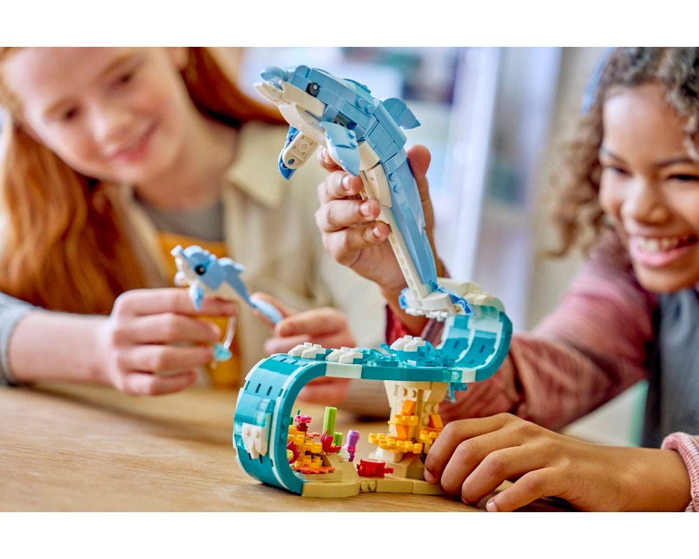 LEGO Set 31385-1 Sea Animals: Beautiful Dolphins (2026 Creator > Creator 3-in-1) | Rebrickable ...