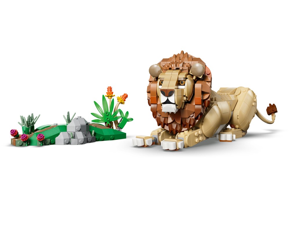 LEGO Set 31386-1 Wild Animals: Majestic Lion (2026 Creator > Creator 3 ...