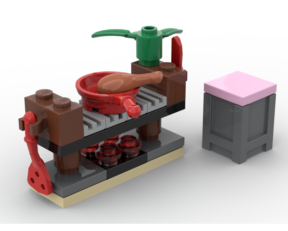 LEGO Set 3184-1-s1 Grill (2012 Friends) | Rebrickable - Build with LEGO