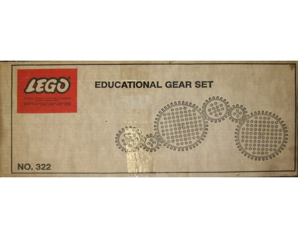 LEGO Set 322-4 Educational Gear Set (1969 Educational and Dacta ...
