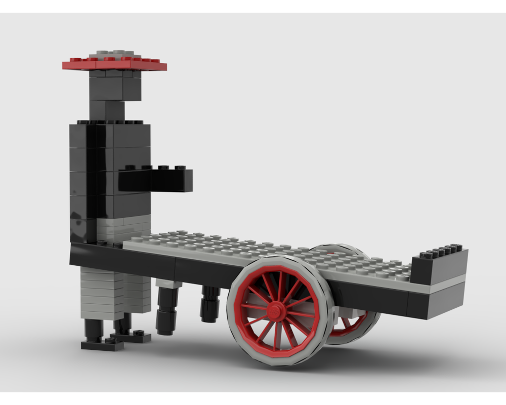 LEGO Set 329-1-c1 Man with Hand Cart (1967 System) | Rebrickable ...