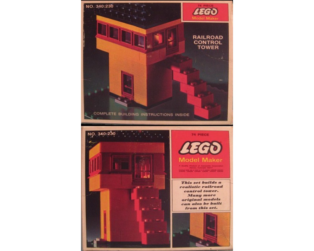 LEGO Set 340-4 Railroad Control Tower (1963 System > Samsonite ...