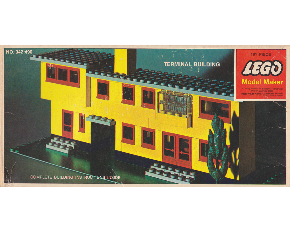 LEGO Set 342-2 Terminal Building (1968 System > Samsonite ...