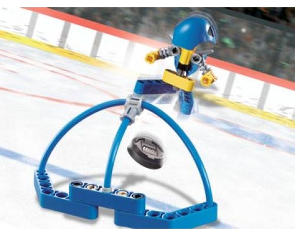 LEGO Set 3557-1 Blue Player & Goal (2004 Sports > Hockey) | Rebrickable ...