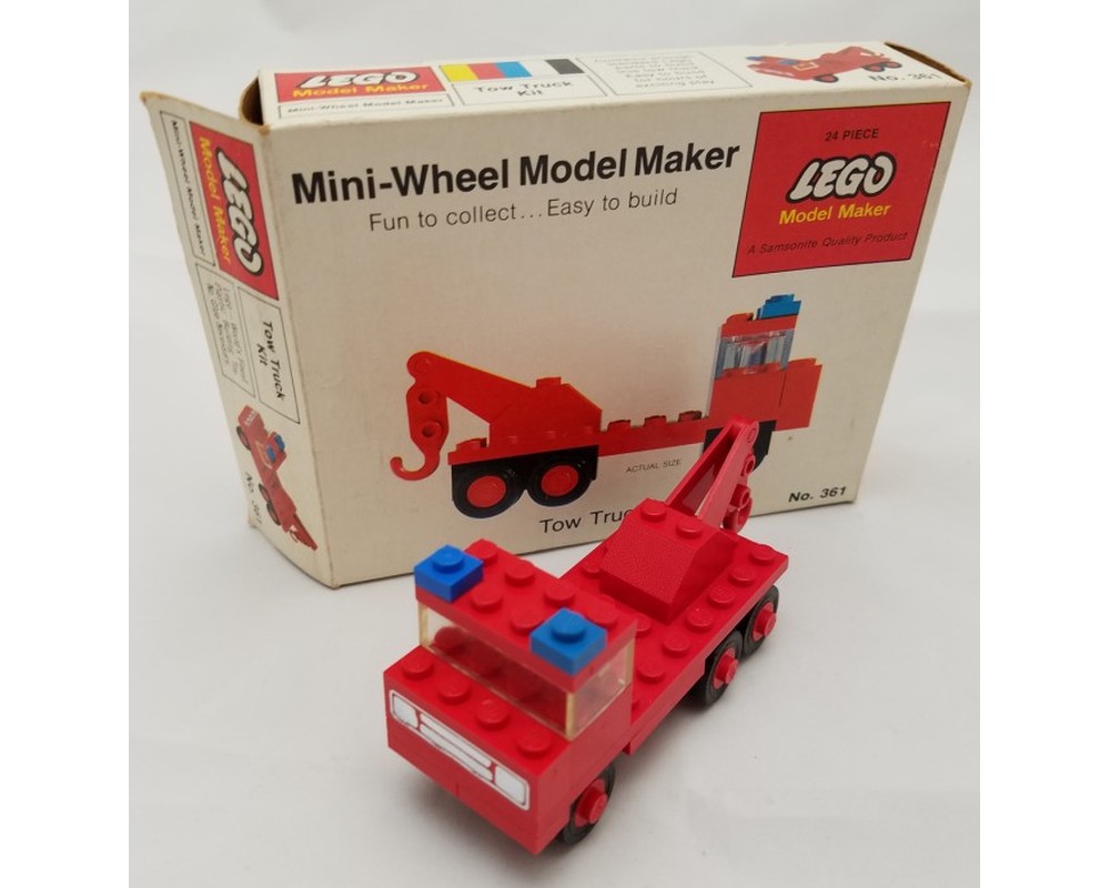 LEGO Set 361-3 Tow Truck Kit (1971 System > Samsonite) | Rebrickable ...