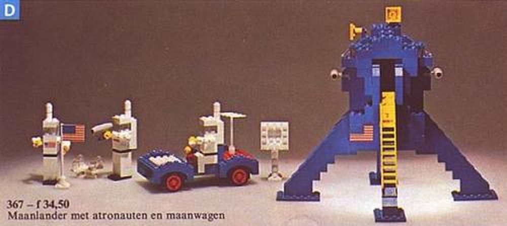 LEGO Set 367-1 Moon Landing (1975 Legoland > Space) | Rebrickable ...