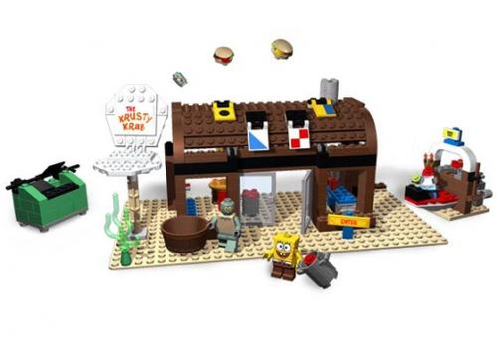 Lego Set 3825 1 Krusty Krab 2006 Spongebob Squarepants Rebrickable Build With Lego