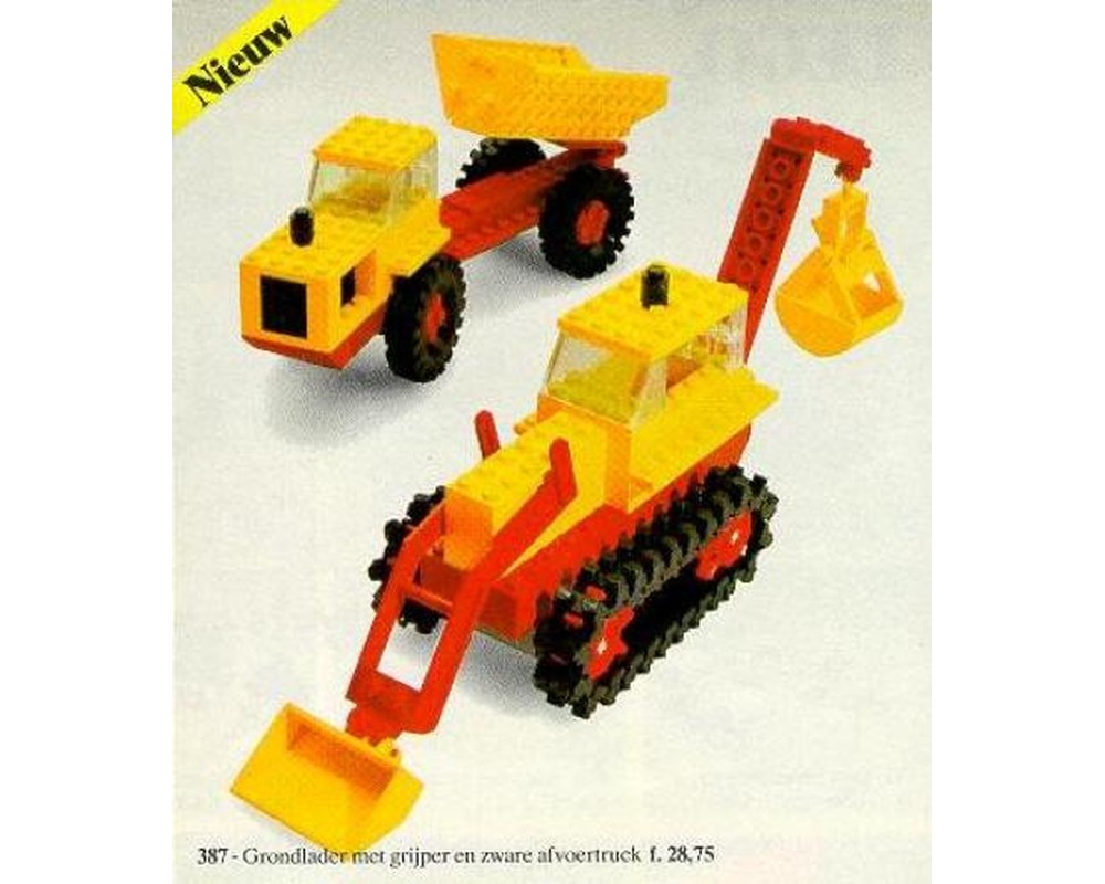 LEGO Set 387-1 Excavator and Dumper (1976 Legoland > Construction ...