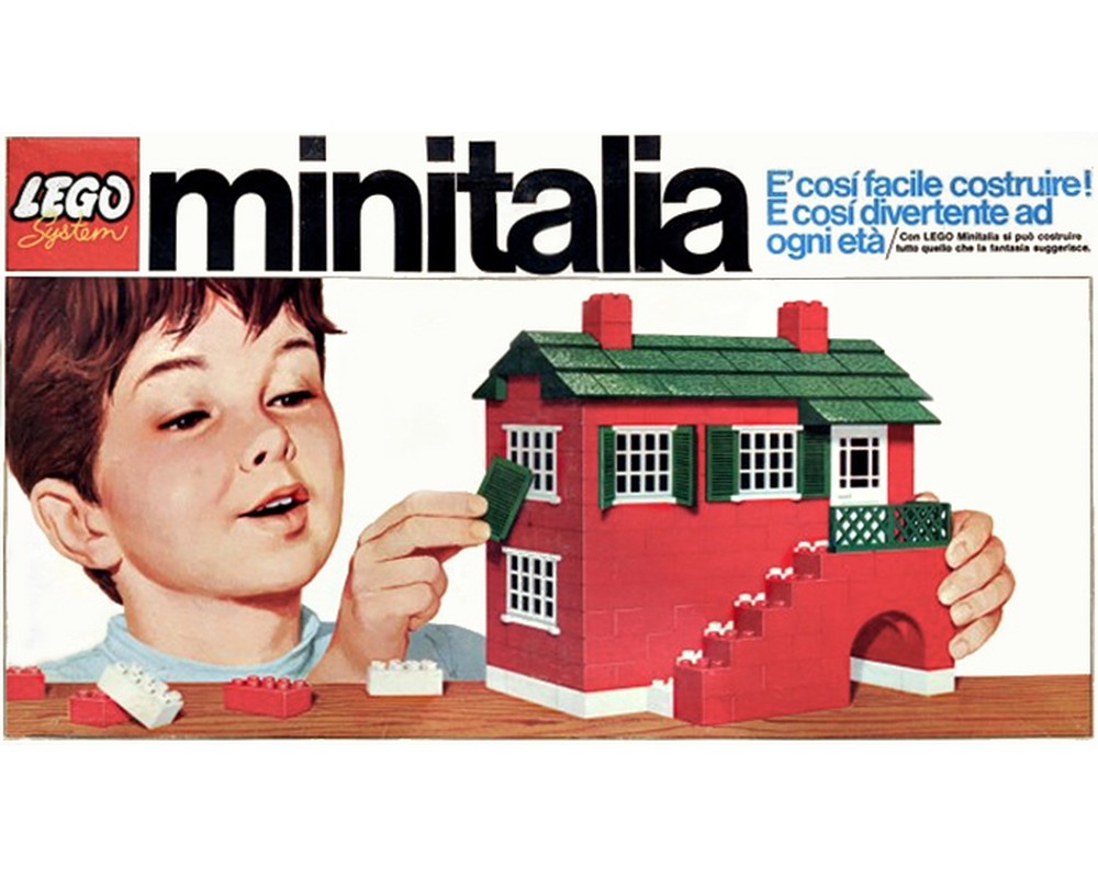 LEGO Set 4-4 Large House Set (1970 Minitalia) | Rebrickable - Build ...