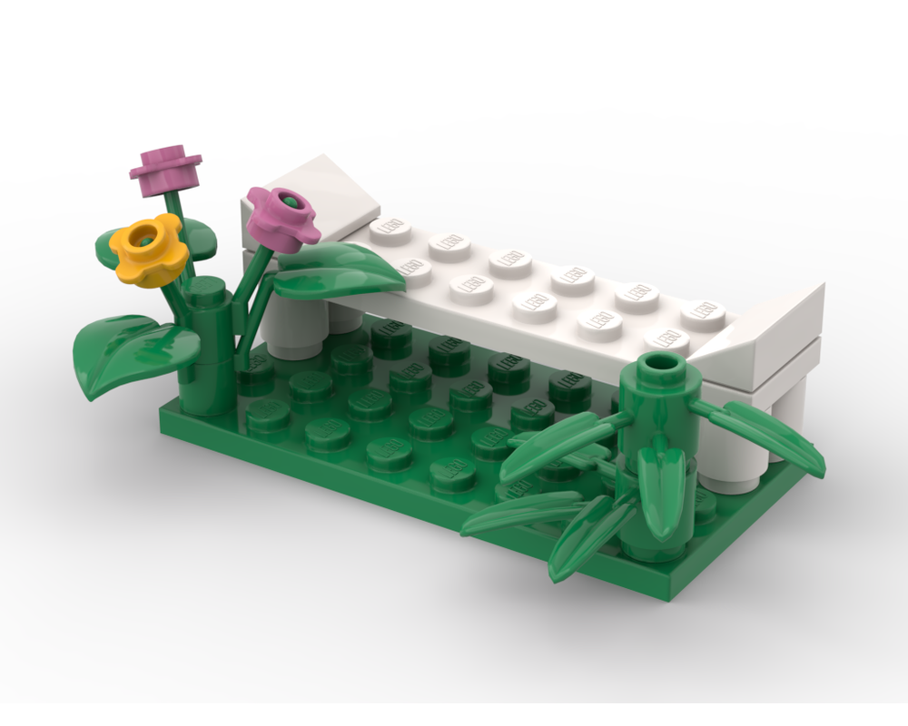 LEGO Set 40052-1-s1 Bench (2013 Seasonal) | Rebrickable - Build with LEGO