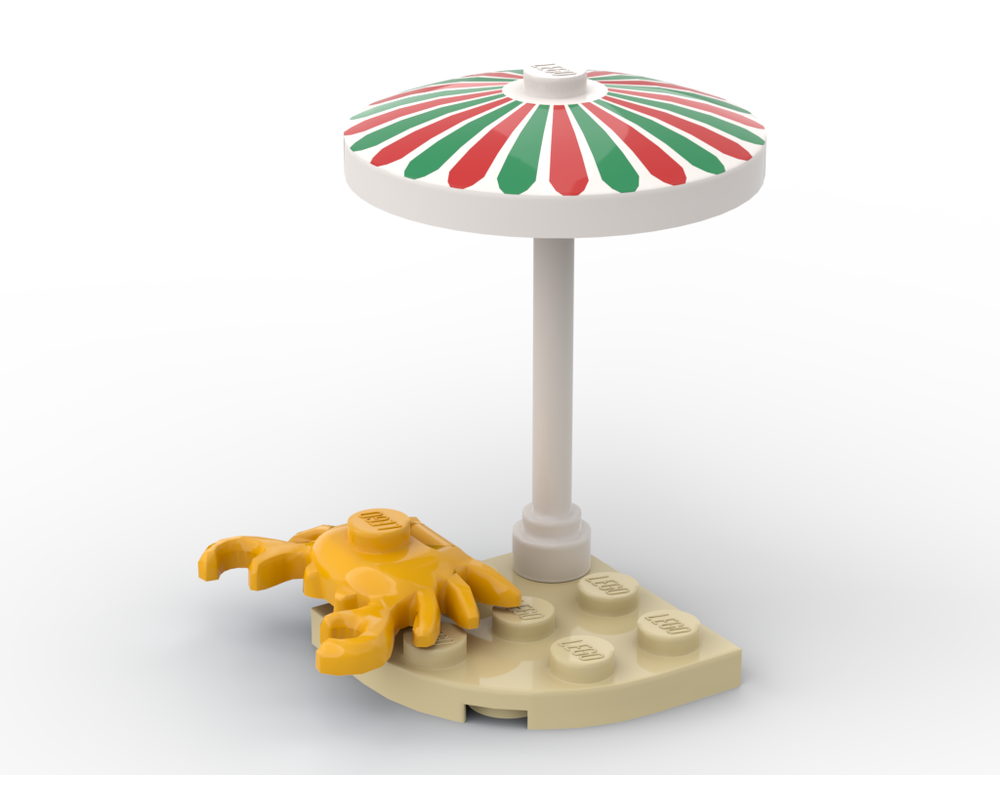 LEGO Set 40054-1-s2 Beach Umbrella (2013 Seasonal) | Rebrickable ...