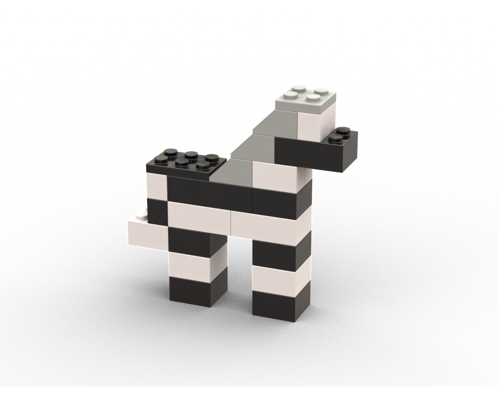 LEGO Set 4013-1-c1 Zebra (2003 Make & Create) | Rebrickable - Build ...