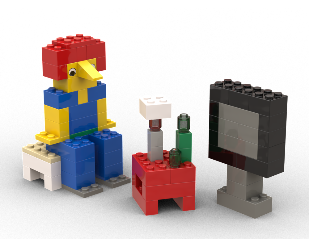 LEGO Set 4013-1-c19 Watching TV (2003 Make & Create) | Rebrickable ...