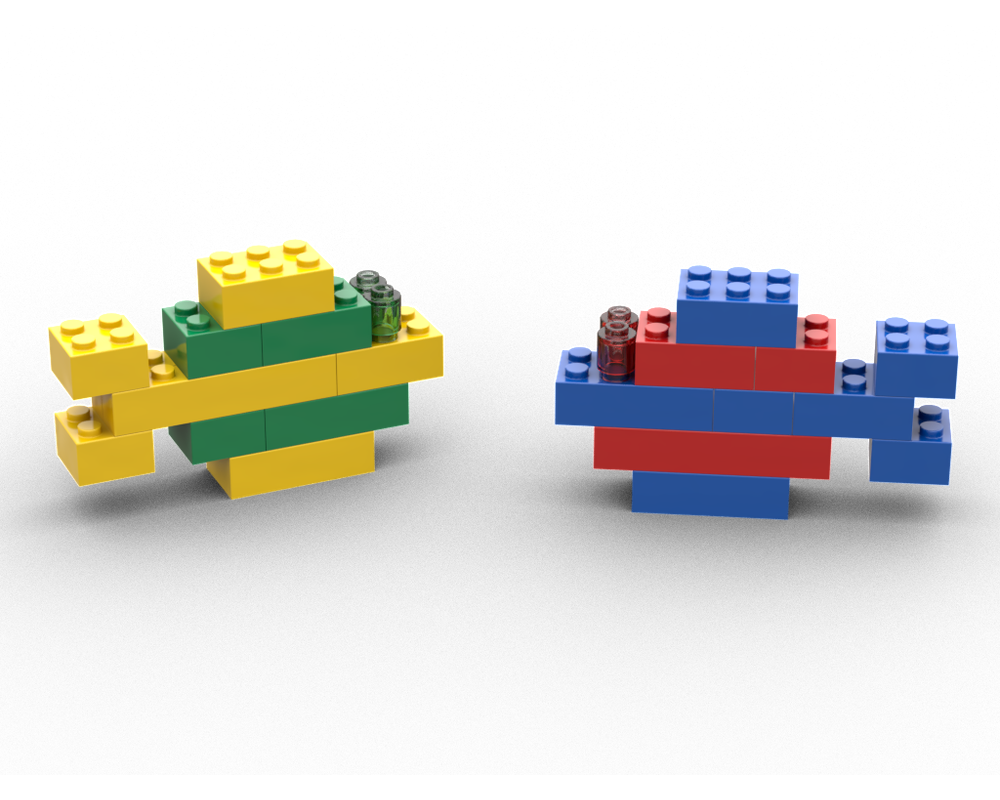 LEGO Set 4013-1-c2 Striped Fishes (2003 Make & Create) | Rebrickable ...