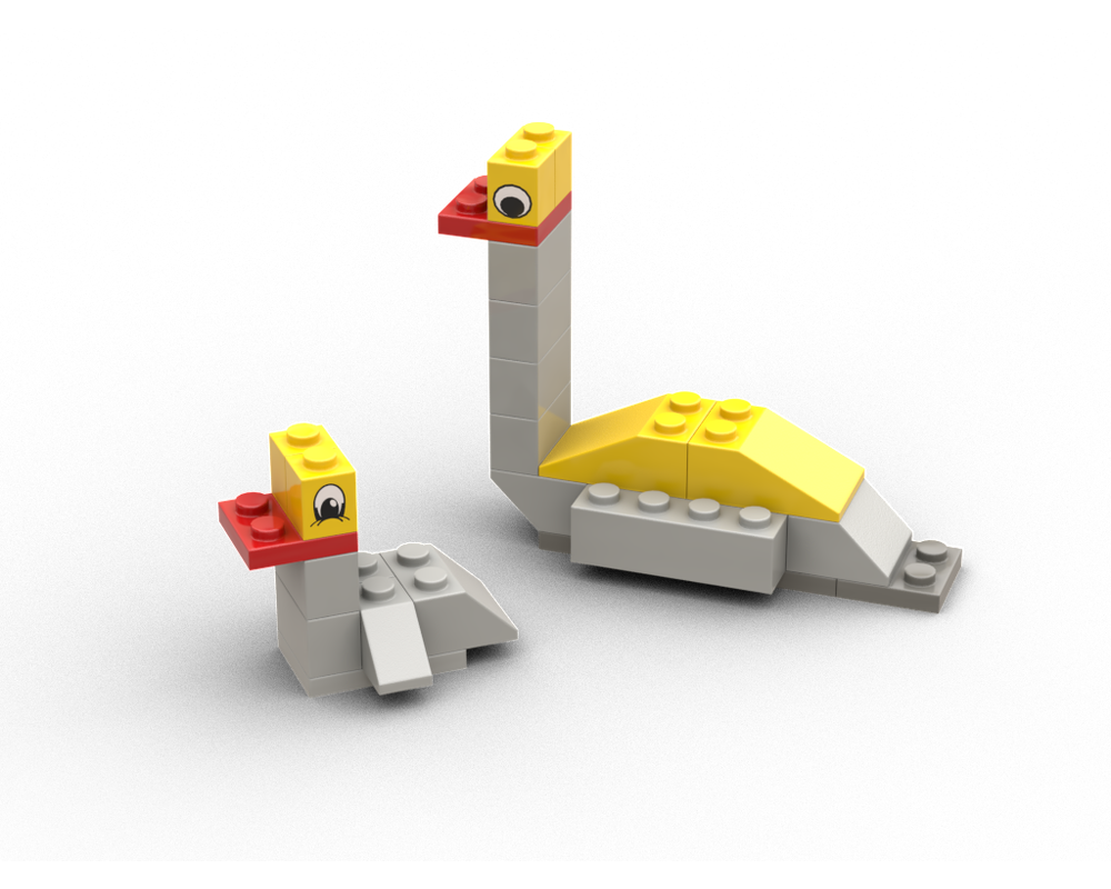 LEGO Set 4013-1-c42 Swans (2003 Make & Create) | Rebrickable - Build ...