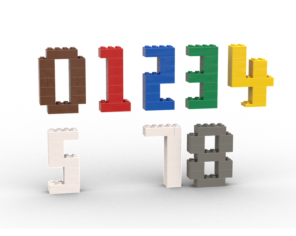 LEGO Set 4013-1-c55 Numbers (2003 Make & Create) | Rebrickable - Build ...