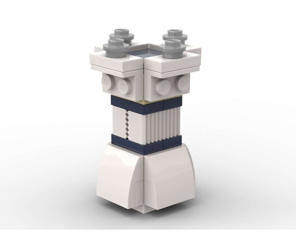 LEGO Set 40174-1-s6 White Rook (2017 Other) | Rebrickable - Build with LEGO