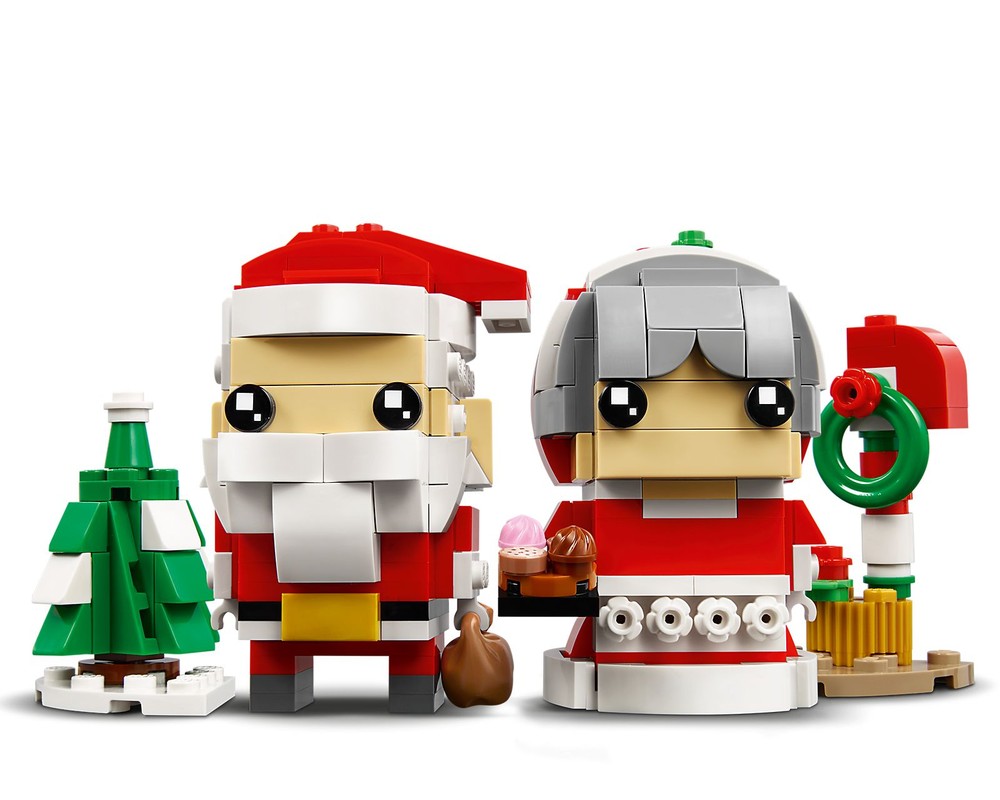LEGO Set 40274-1 Mr. Claus & Mrs. Claus (2018 Brickheadz) | Rebrickable ...