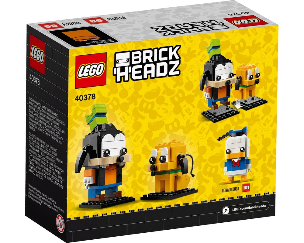 LEGO Set 40378-1 Goofy and Pluto (2020 Brickheadz) | Rebrickable ...
