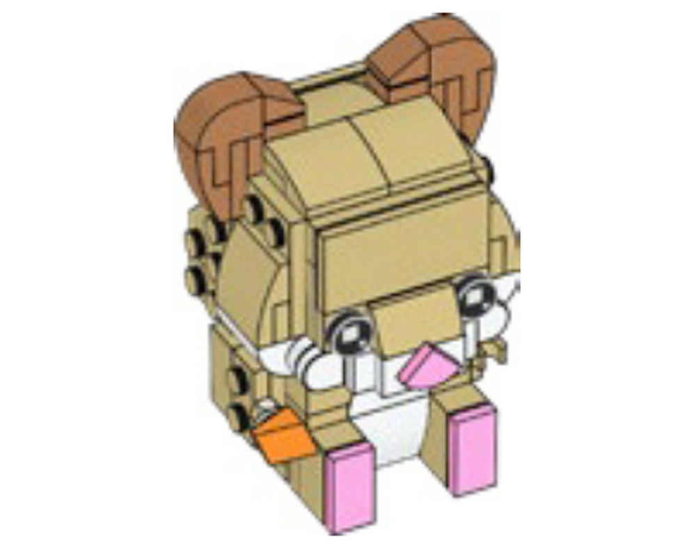 LEGO Set 40482-1-s1 Hamster (2021 Brickheadz) | Rebrickable - Build ...