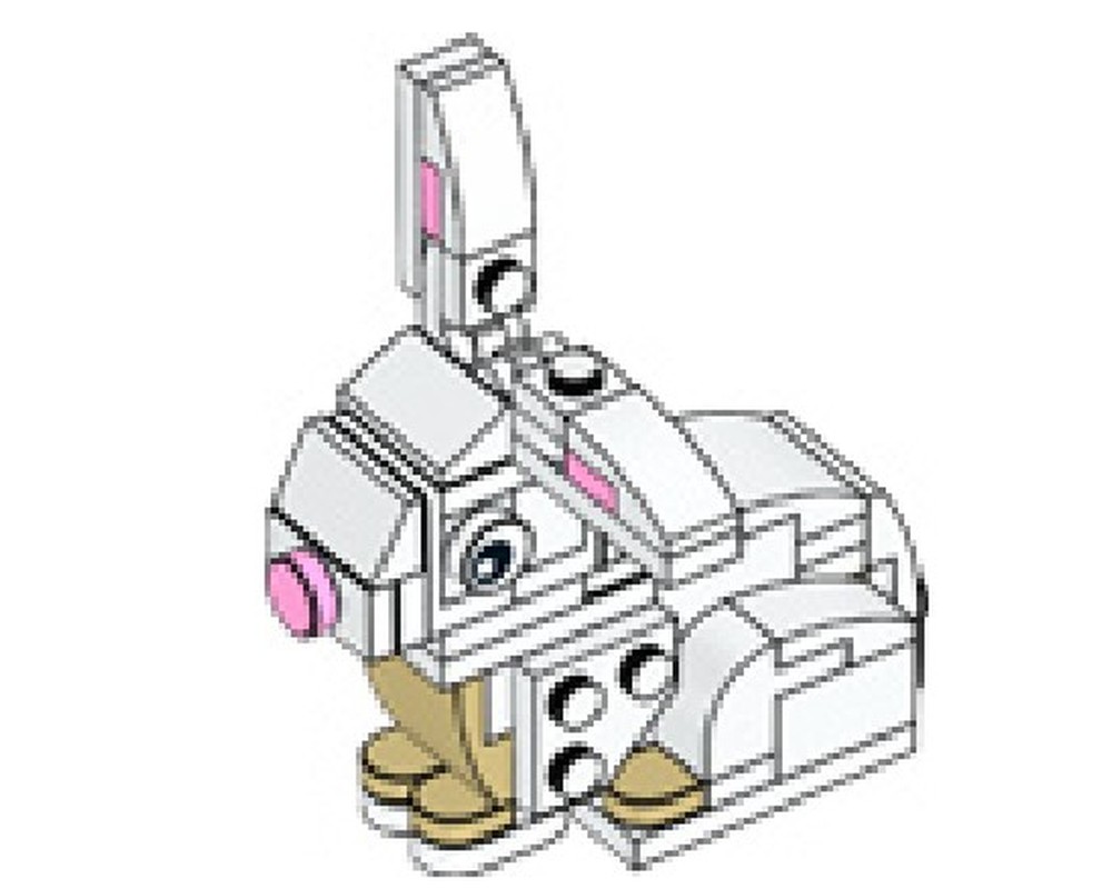 LEGO Set 40523-1-s2 White Rabbit (2022 Seasonal > Easter) | Rebrickable ...