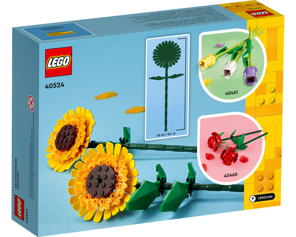 LEGO Set 40524-1 Sunflowers (2022 Botanicals) | Rebrickable - Build ...