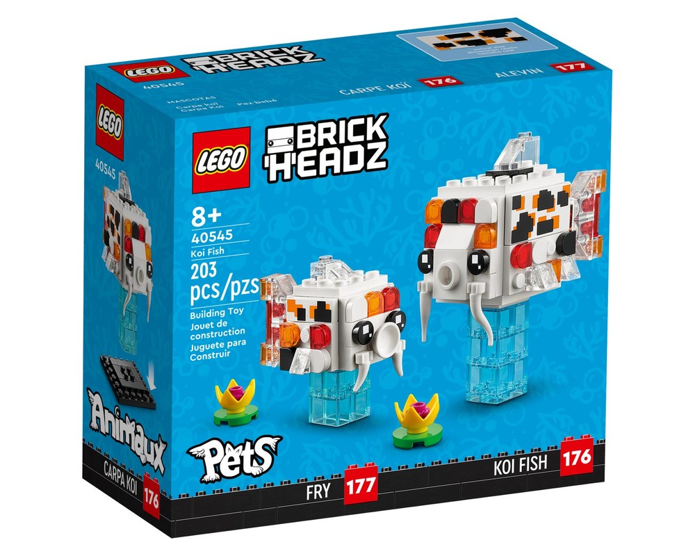 LEGO Set 40545-1 Koi Fish (2022 Brickheadz) | Rebrickable - Build with LEGO