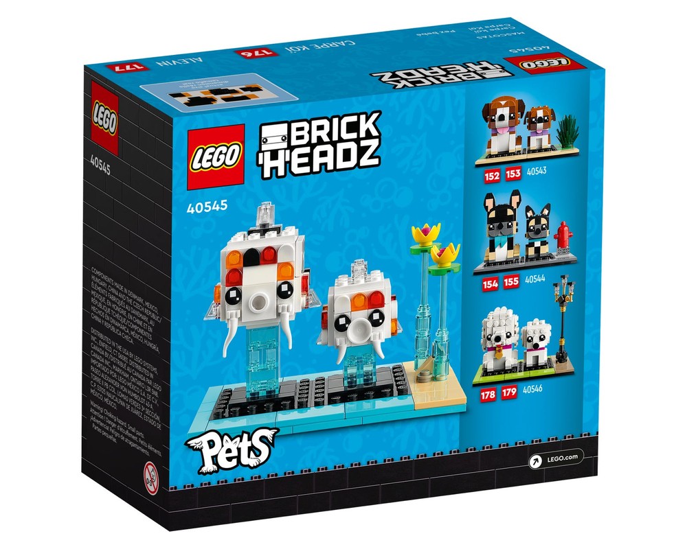 LEGO Set 40545-1 Koi Fish (2022 Brickheadz) | Rebrickable - Build with LEGO
