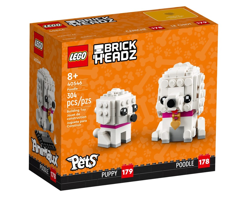 LEGO Set 40546-1 Poodle (2022 Brickheadz) | Rebrickable - Build with LEGO