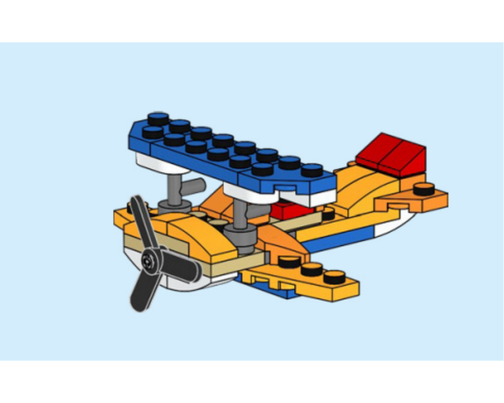LEGO Set 40593-1-b11 Airplane (2023 Promotional) | Rebrickable - Build ...