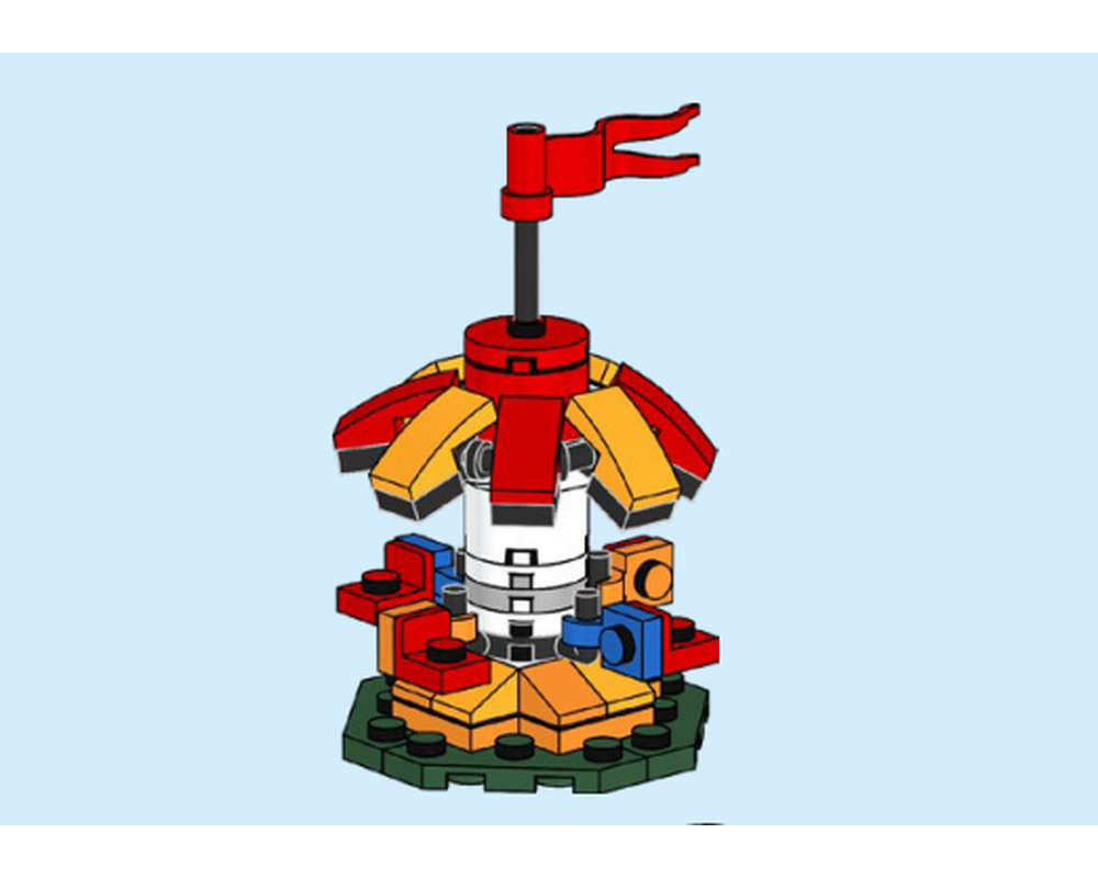 LEGO Set 40593-1-b9 Funfair Ride (2023 Promotional) | Rebrickable ...