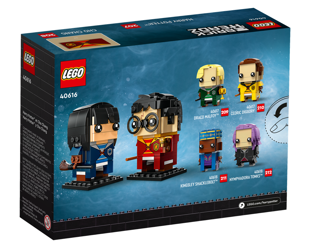 LEGO Set 40616-1 Harry Potter & Cho Chang (2023 Brickheadz ...
