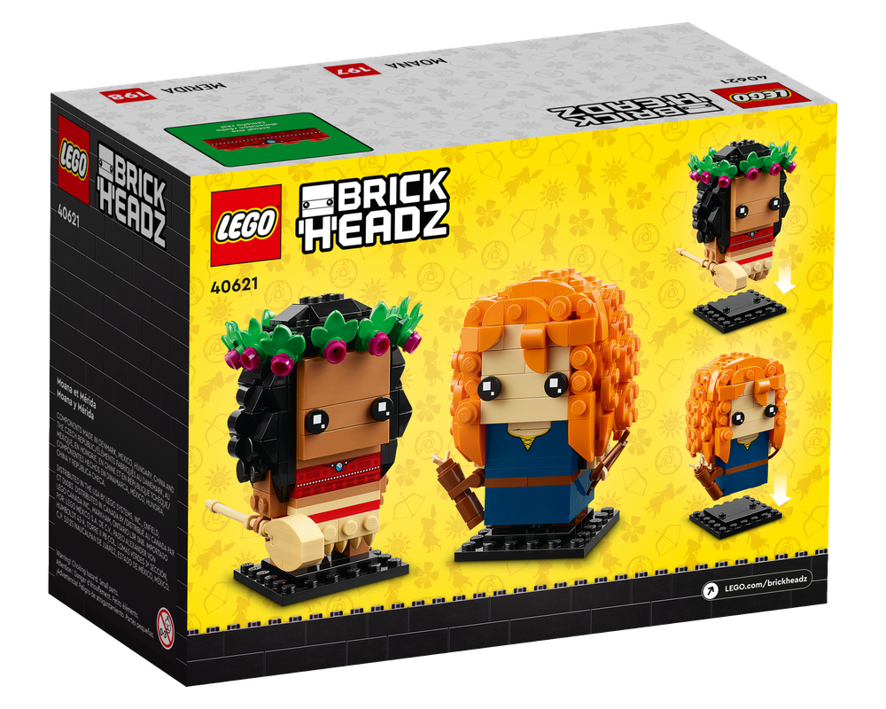 LEGO Set 40621-1 Moana & Merida (2023 Brickheadz) | Rebrickable - Build ...