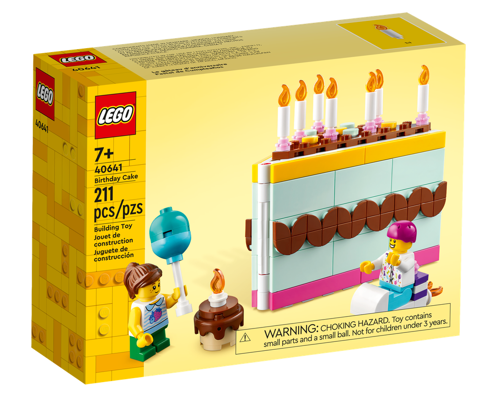 LEGO Set 40641-1 Birthday Cake (2023 Seasonal) | Rebrickable - Build ...
