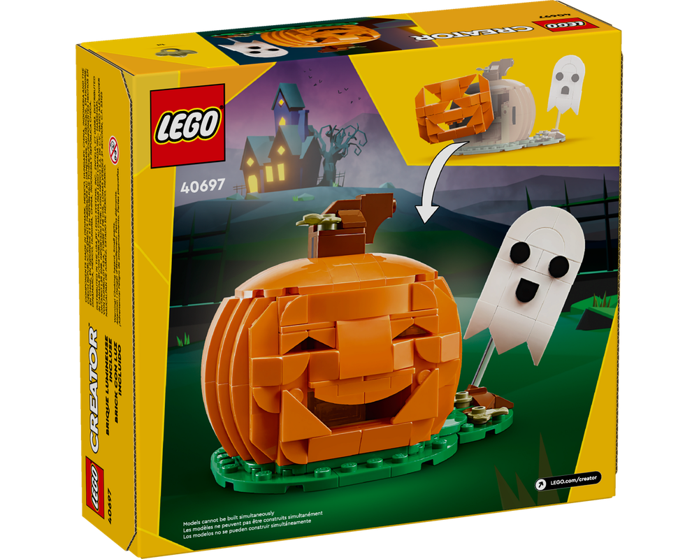 LEGO Set 40697-1 Halloween Pumpkin (2024 Creator) | Rebrickable - Build ...