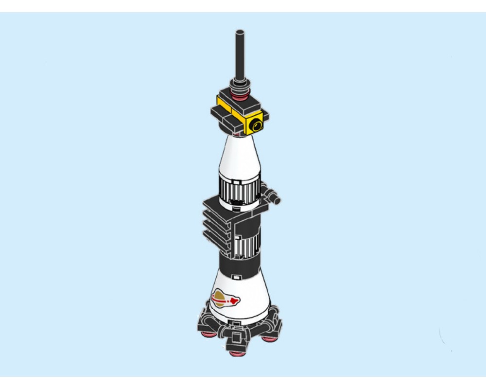 LEGO Set 40712-1-s5 Rocket (2024 Promotional) | Rebrickable - Build ...