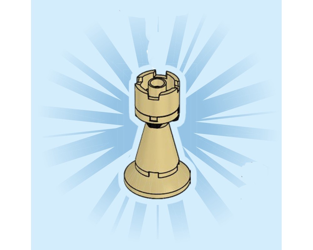 LEGO Set 40719-1-s2 Rook - Tan (2024 Other) | Rebrickable - Build with LEGO