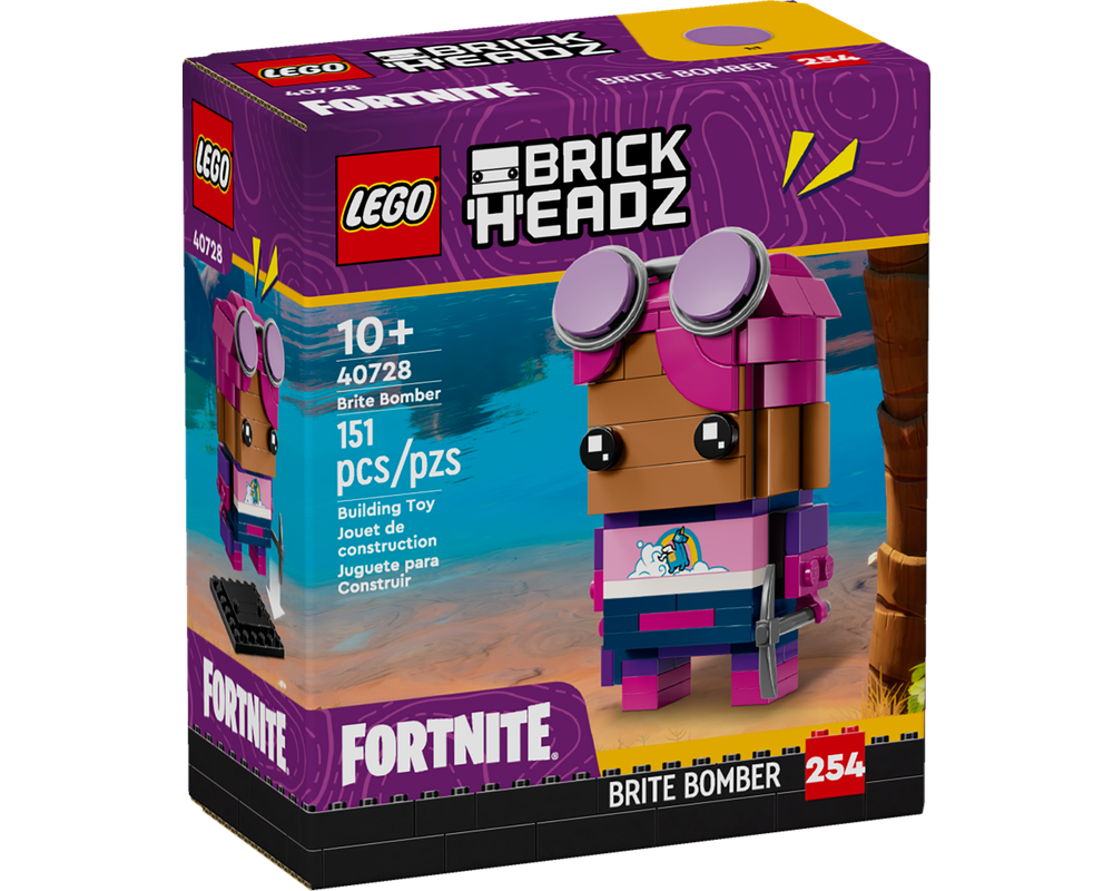 LEGO Set 40728-1 Brite Bomber (2024 Brickheadz) | Rebrickable - Build ...